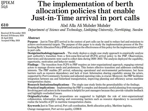 International Journal Of Physical Distribution And Logistics Management On Linkedin Insight
