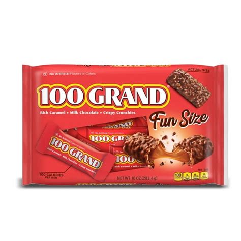 Shareable 100 Grand Fun Size Bag Classic Crispy Chocolate And Caramel