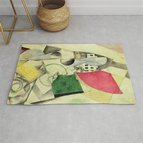 Marc Chagall Cubist Landscape Rug By Jon Baran Society6