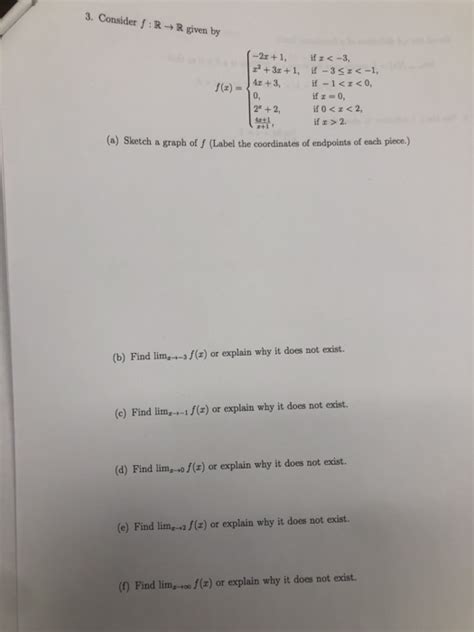 Solved Worksheet 2 Sequential And Functional Limits Recall
