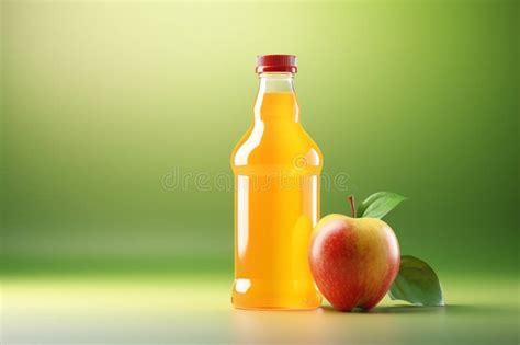 Fresh Apple Juice In A Clear Plastic Bottle Fruits Healthy Fitness Ad