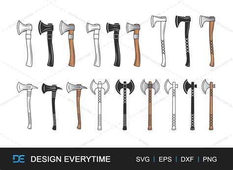 Axe Vector Svg Bundle Axe Silhouette Graphic By Designeverytime