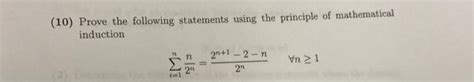 solved 10 prove the following statements using the