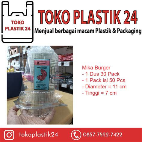 Jual Mika Burger Tray Burger Mika Donat Tray Donat Per Pack