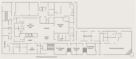 Capacity Chart The Tremont House