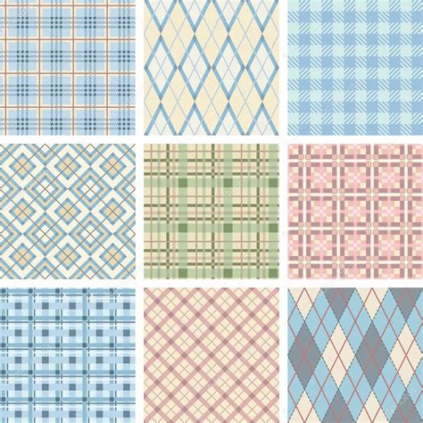 Seamless Check Pattern Set — Stock Vector © Yo Ichi 3693939