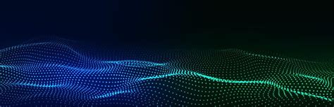 Premium Vector Futuristic Technology Wave Digital Cyberspace Abstract Wave With Moving