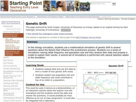 Genetic Drift Lesson Plan For Higher Ed Lesson Planet
