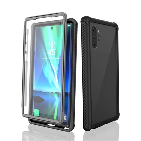 Samsung Galaxy Note 10 Plus Case Clear Full Body Heavy Duty Protection Case With Built In