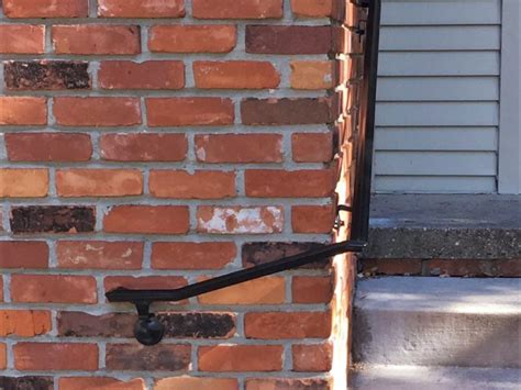 Exterior Metal Wrap Around Handrail Great Lakes Metal Fabrication