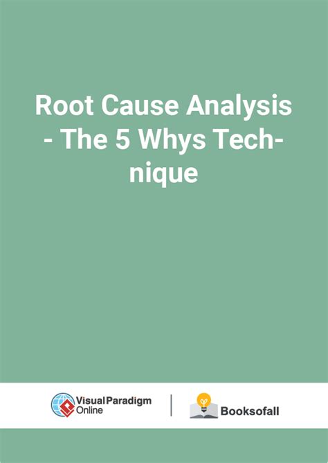 Root Cause Analysis The 5 Whys Technique Free EBooks Of IT BooksOfAll