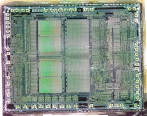 ic decap motorola mc68hc11e9 8 bit microcontroller experimental engineering