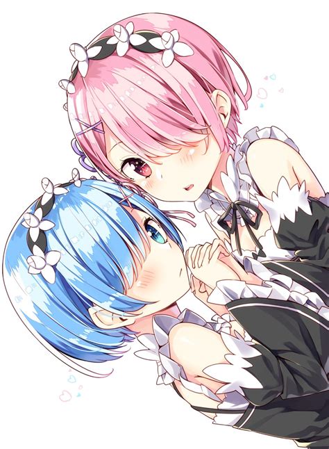 Rem Ram Hand In Hand R Awwnime