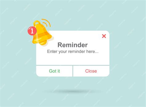 Premium Vector Reminder Notifications Page With Alert Bell Icon In Flat Style Event Notice