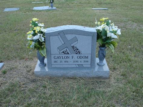 Gaylon Frank Odom 1951 2001 Find A Grave äreminne