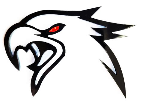 2x Hawk Bird Hellhawk Redeye Emblem Logo For Jeep Grand Cherokee