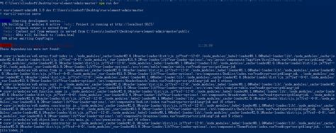 项目启动报错 · Issue 3252 · Panjiachenvue Element Admin · Github