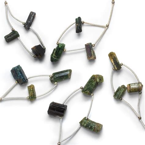 17x9mm Cats Eye Tourmaline Natural Crystals 3 Beads The Bead Traders