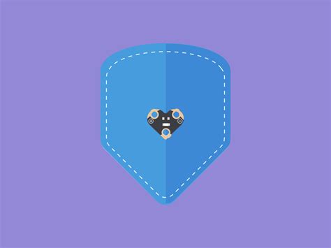 Glowing Badge With Eagled Little Bird Guides