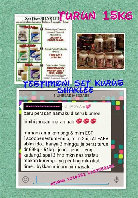 TESTIMONI SET KURUS SHAKLEE SIHAT TANPA UBAT
