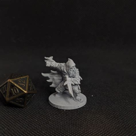 3d Printable Dark Dwarf Assassin Presupported By Wicked Wizard Labs