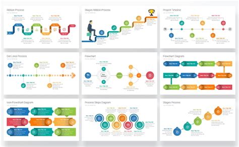 Flowchart Diagrams Powerpoint Templates Incl Flowchart And Process Envato