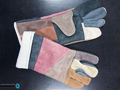 Машините Работни ръкавици естествена кожа