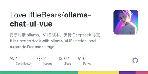 issues · lovelittlebears ollama chat ui vue · github