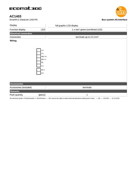 As Interface Profinet Gateway With Plc