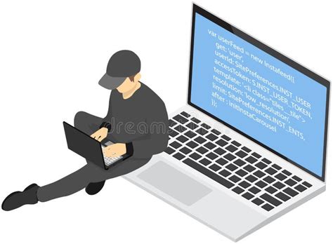 Person Is Working With Laptop Typing On Keyboard Programming Coding