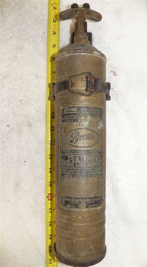 Antique Brass Fire Extinguisher Antique Pyrene Fire Extinguisher Hand