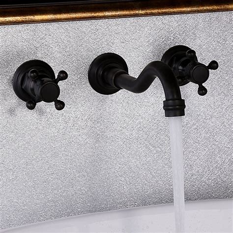 Luxury Chester Classic Design Wall Mount Antique Black Bathroom Sink