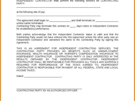 1099 Employee Contract Template Employment Agreement Florida Regular