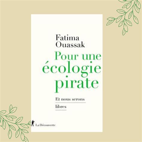 Rencontre avec Fatima Ouassak pour une écologie pirate Librairie Utopia