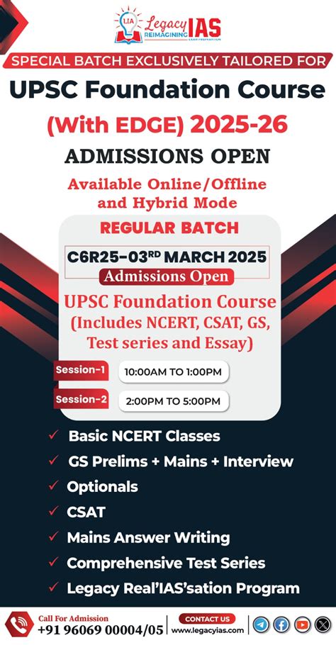 Best Ias Coaching In Bangalore For Upsc Legacy Ias Academy