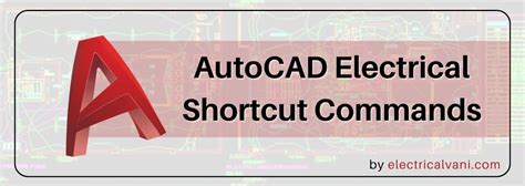 Autocad Shortcut Commands For Electrical Drafting Electrical Vani