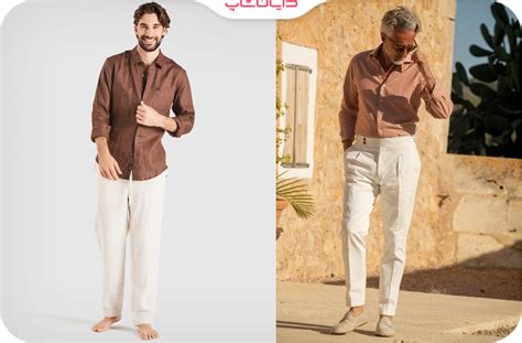 30 ست شلوار کتان کرم با پیراهن 👕👖جدیدترین مدلها دایان شاپ