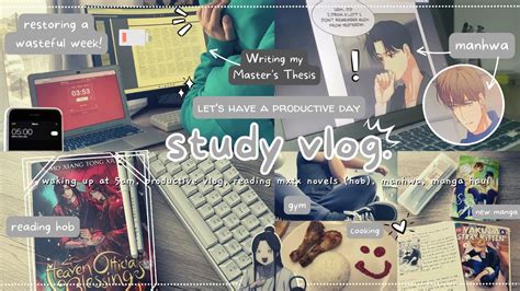 Study Vlog Waking Up At 5am Productive Vlog Reading Mxtx Novels