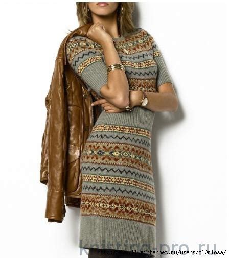 МИР РУКОДЕЛИЯ: Платье с жаккардами от Ralph Lauren