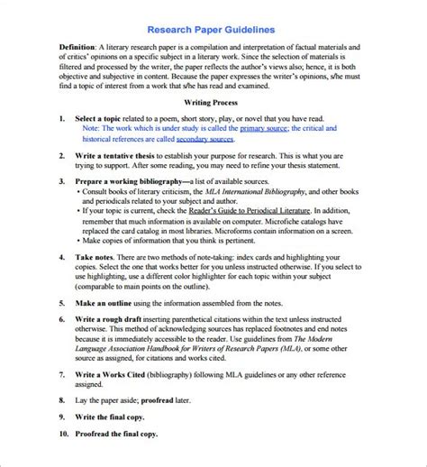 Research Paper Outline Templates Doc Excel Pdf Free Premium Templates