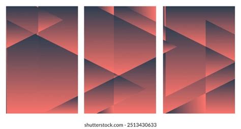 Three Panels Overlapping Geometric Shapes Shades Stock Vector Royalty Free 2513430633 Three Panels Overlapping Geometric Shapes Shades Stock Vector Royalty Free 2513430633
