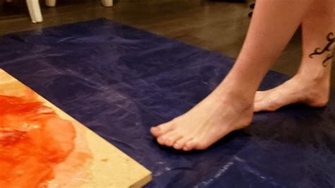 Karina Stuck Barefoot In Six Layer Deep Glue Trap Frankie West