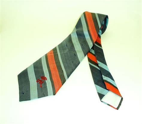 S COUNTESS MARA Tie Mens Vintage Red Blue Black Striped Etsy Black Stripes Vintage