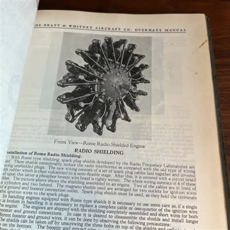 WASP JR & Wasp Hornet Pratt Whitney Overhaul Manual 1932 EUR 193,14 - PicClick DE
