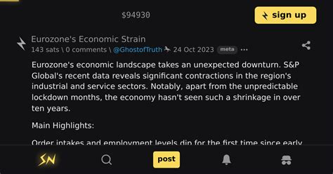 Eurozone S Economic Strain Stacker News ~meta