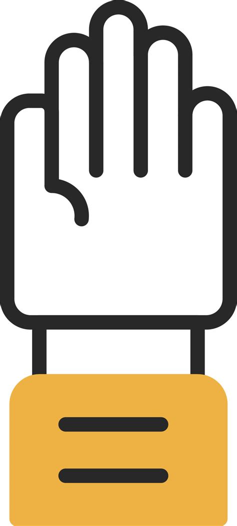 Raise Hand Vector Icon Design 20049142 Vector Art At Vecteezy