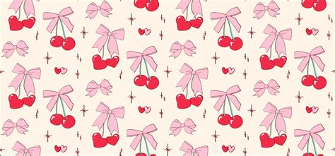 Cherries And Bows Wallpapers Wallpaper Cave