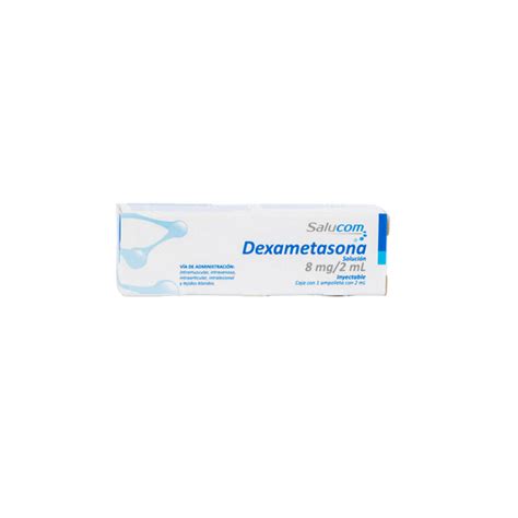 Dexametasona Solución Inyectable 8mg 2ml Antiinflamatorio Farmacia