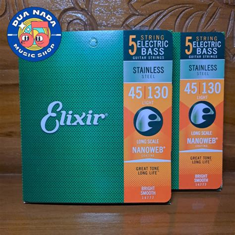Promo Senar Bass Elektrik Elixir 5 String Senar 5 Nanoweb 45130