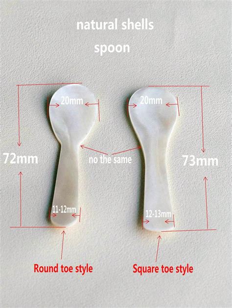 Natural Shell Spoon For Mask And Applying Creamscaviarice Cream Spoonear Cleaning Spoon